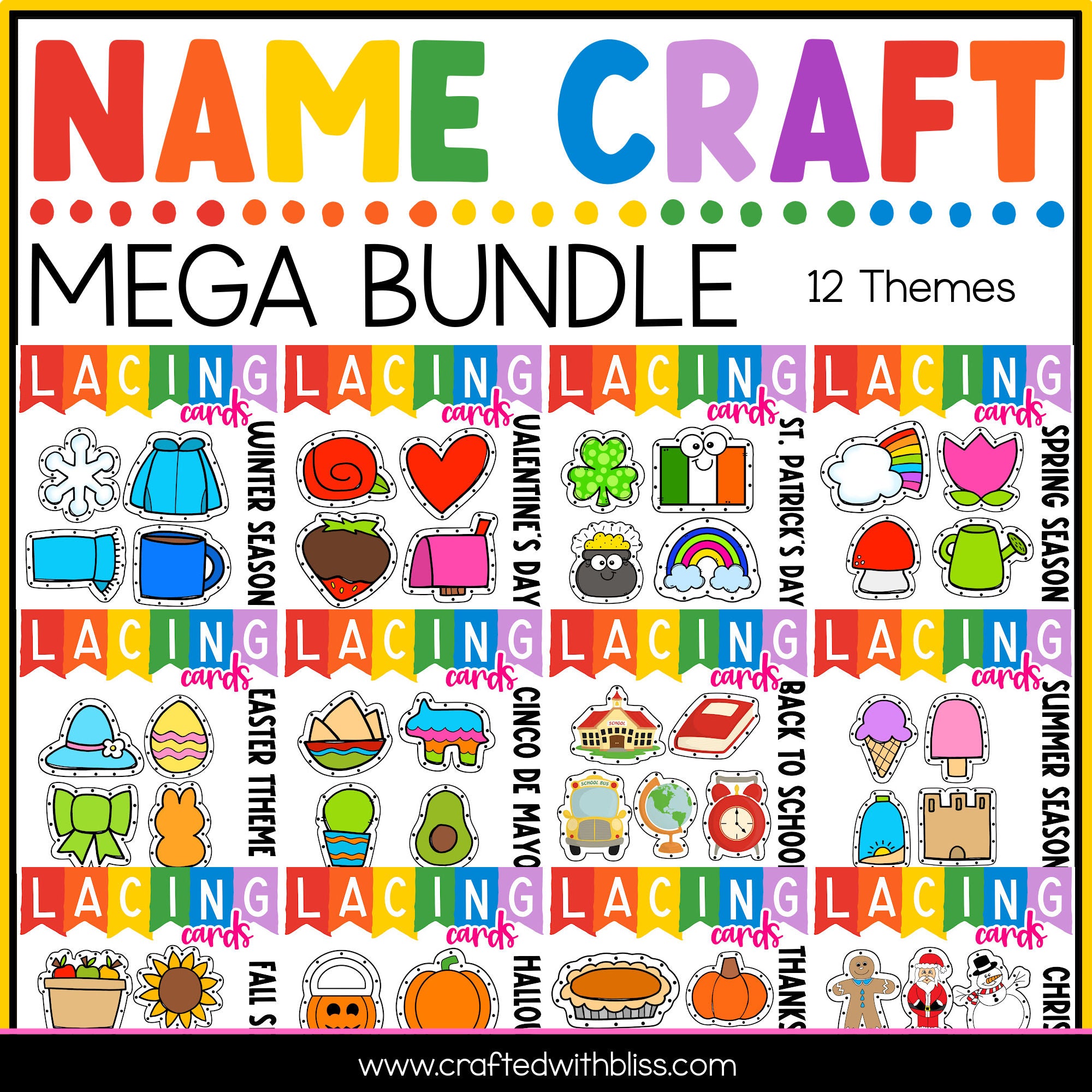 Name Craft For Kids MEGA Bundle – CraftedwithBliss