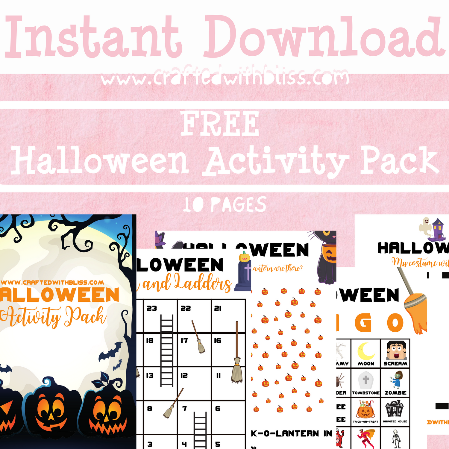 FREE Halloween Activity Pack – CraftedwithBliss