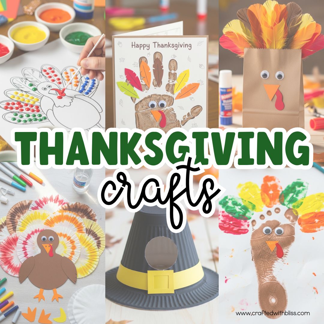 20 Simple Thanksgiving Crafts for Kids and Family Fun – CraftedwithBliss