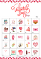 50 Valentine's Day Bingo Cards (5x5) – CraftedwithBliss
