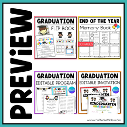 Graduation Kit Bundle Pre-K, Preschool & Kindergarten | End Of The Yea ...