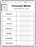NO PREP BL Beginning Blend Phonics Worksheet – CraftedwithBliss