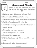 NO PREP BL Beginning Blend Phonics Worksheet – CraftedwithBliss