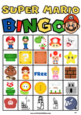 Super Mario BINGO For Kids - 20 Cards – CraftedwithBliss