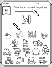 NO PREP BL Beginning Blend Phonics Worksheet – CraftedwithBliss