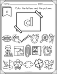 NO PREP CL Beginning Blend Phonics Worksheet - 25 PAGES – CraftedwithBliss