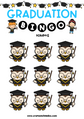 20 Cards Graduation BINGO For Preschool-Kindergarten – CraftedwithBliss