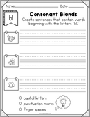 NO PREP BL Beginning Blend Phonics Worksheet – CraftedwithBliss