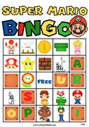 Super Mario BINGO For Kids - 20 Cards – CraftedwithBliss