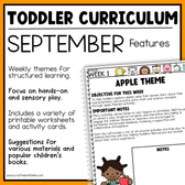 September Toddler Curriculum Activities and Printable Tot School Homes ...