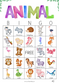 50 Watercolor Animal Bingo Cards (5x5) – CraftedwithBliss