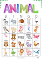 50 Watercolor Animal Bingo Cards (5x5) – CraftedwithBliss