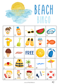 50 Beach Bingo Cards (5x5) – CraftedwithBliss