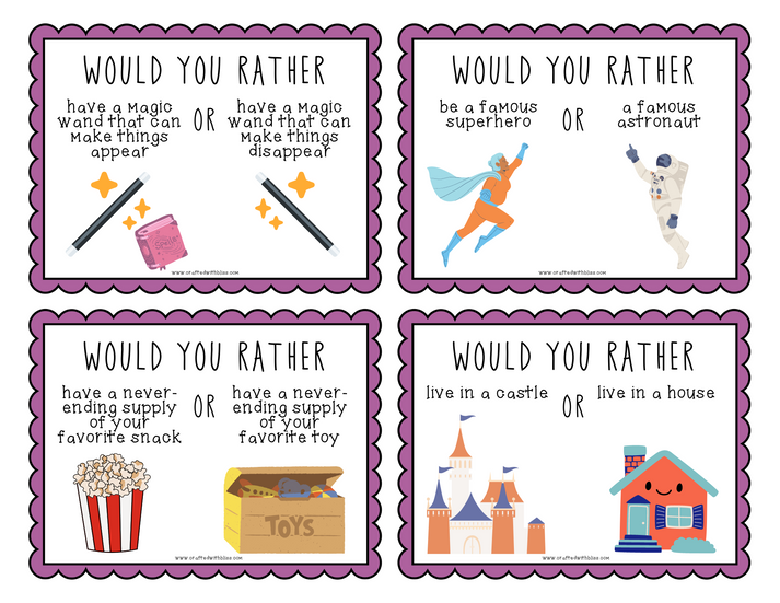 40 Would You Rather Task Cards (K-3rd Grade) | Ice Breaker | Morning W ...