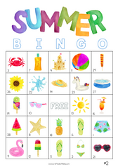 Summer Bingo Fun Pack with 50 Cards – CraftedwithBliss