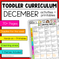 December Toddler Curriculum Activities and Printable Tot School Homesc ...