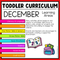 December Toddler Curriculum Activities and Printable Tot School Homesc ...