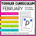 February Toddler Curriculum Activities and Printable Tot School Homesc ...