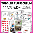 February Toddler Curriculum Activities and Printable Tot School Homesc ...
