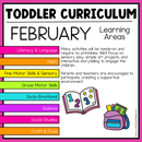 February Toddler Curriculum Activities and Printable Tot School Homesc ...