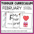 February Toddler Curriculum Activities and Printable Tot School Homesc ...