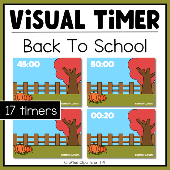 Fall Visual Timer Classroom Management Tool Transition PPT Video Autum ...