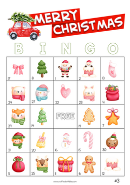 50 Christmas Bingo Cards (5x5) – CraftedwithBliss