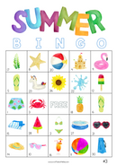 Summer Bingo Fun Pack with 50 Cards – CraftedwithBliss