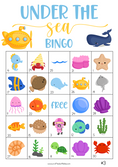 50 Under the Sea Theme Bingo Cards (5x5) – CraftedwithBliss