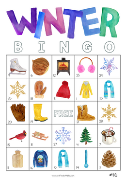 50 Winter Bingo Cards (5x5) – CraftedwithBliss
