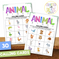 50 Watercolor Animal Bingo Cards (5x5) – CraftedwithBliss