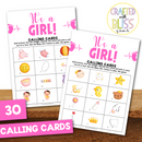 50 It's A Girl Bingo Cards (5x5) – CraftedwithBliss