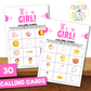 50 It's A Girl Bingo Cards (5x5) – CraftedwithBliss