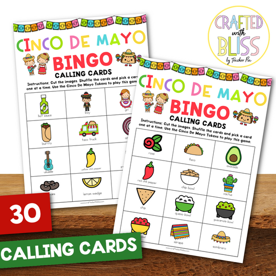 50 Cinco De Mayo Bingo Cards (5x5) – CraftedwithBliss