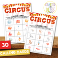 50 Circus Bingo Cards (5x5) – CraftedwithBliss