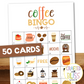 50 Coffee Bingo Cards (5x5) – CraftedwithBliss