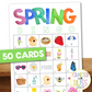 50 Spring Bingo Cards (5x5) – CraftedwithBliss