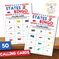 50 States Bingo Cards (5x5) 4th Of July Activity – CraftedwithBliss