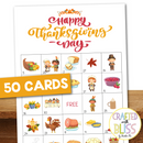 50 Thanksgiving Bingo Cards (5x5) – CraftedwithBliss