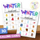 50 Winter Bingo Cards (5x5) – CraftedwithBliss