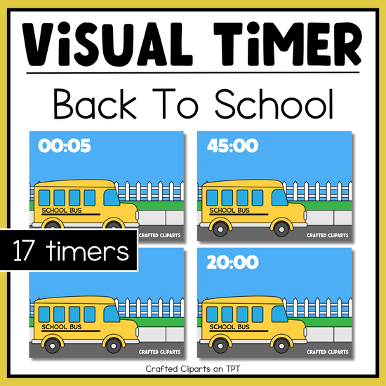 Back To School Visual Timer Classroom Management Tool Transition PPT V ...