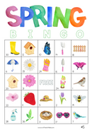 50 Spring Bingo Cards (5x5) – CraftedwithBliss