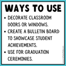Editable Graduation Bulletin Decor [Pre-k, Preschool, Kinder] End of t ...