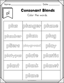 NO PREP PL Beginning Blend Phonics Worksheet - 25 PAGES – CraftedwithBliss
