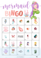 50 Mermaid Bingo Cards (5x5) – CraftedwithBliss
