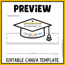 Editable Graduation Hat Template End of the Year Craft – CraftedwithBliss