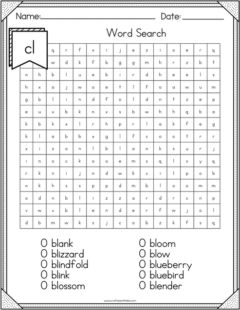 NO PREP CL Beginning Blend Phonics Worksheet - 25 PAGES – CraftedwithBliss