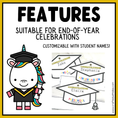 Editable Graduation Hat Template End of the Year Craft – CraftedwithBliss