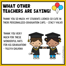 Editable Graduation Hat Template End of the Year Craft – CraftedwithBliss