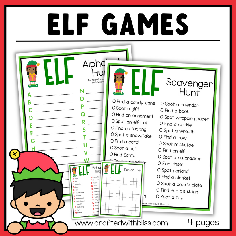 Elf Scavenger Hunt Game – CraftedwithBliss